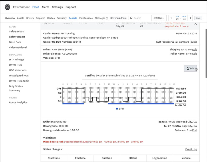 ELD Compliance Solution | Samsara