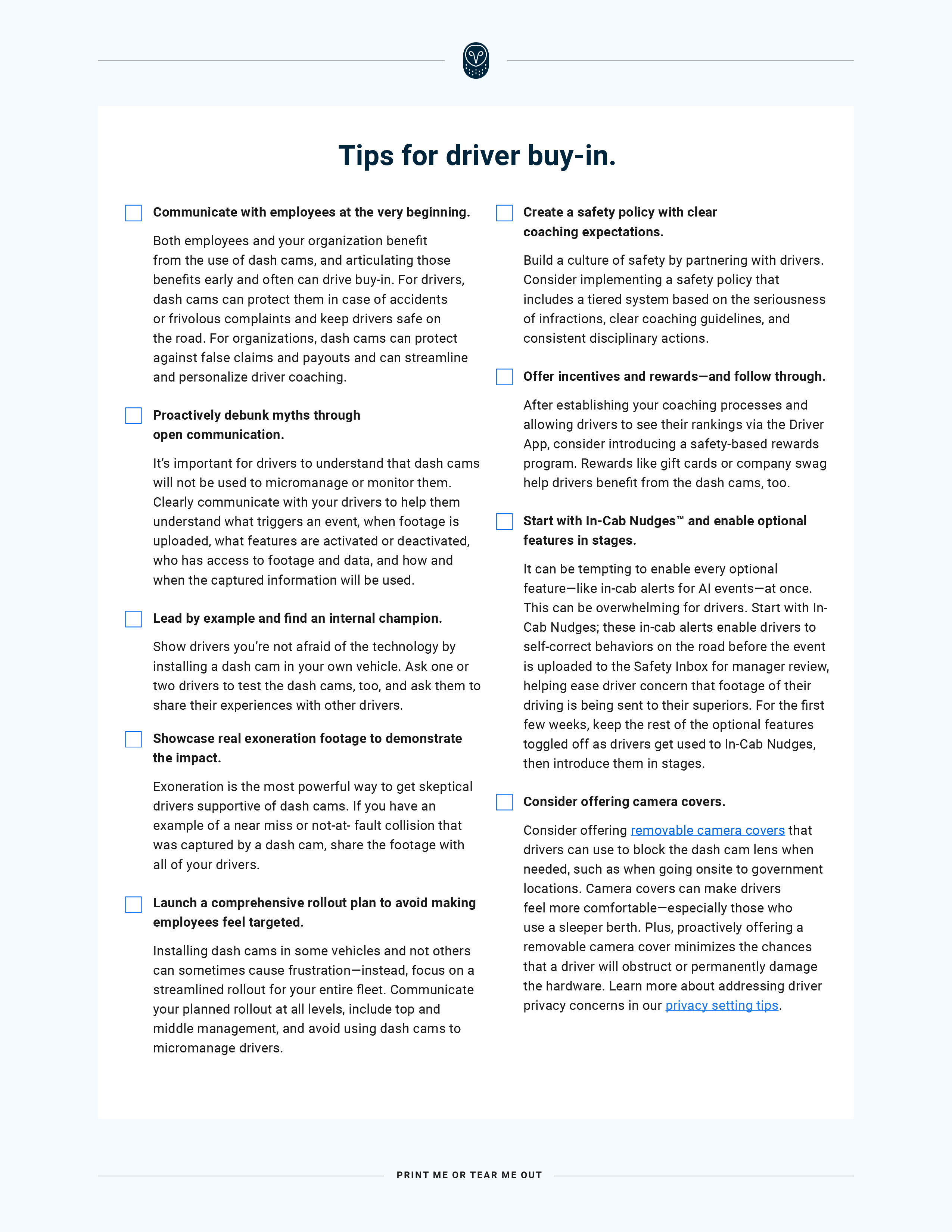 Best Practices for Building a Video-Based Safety Program - Samsara