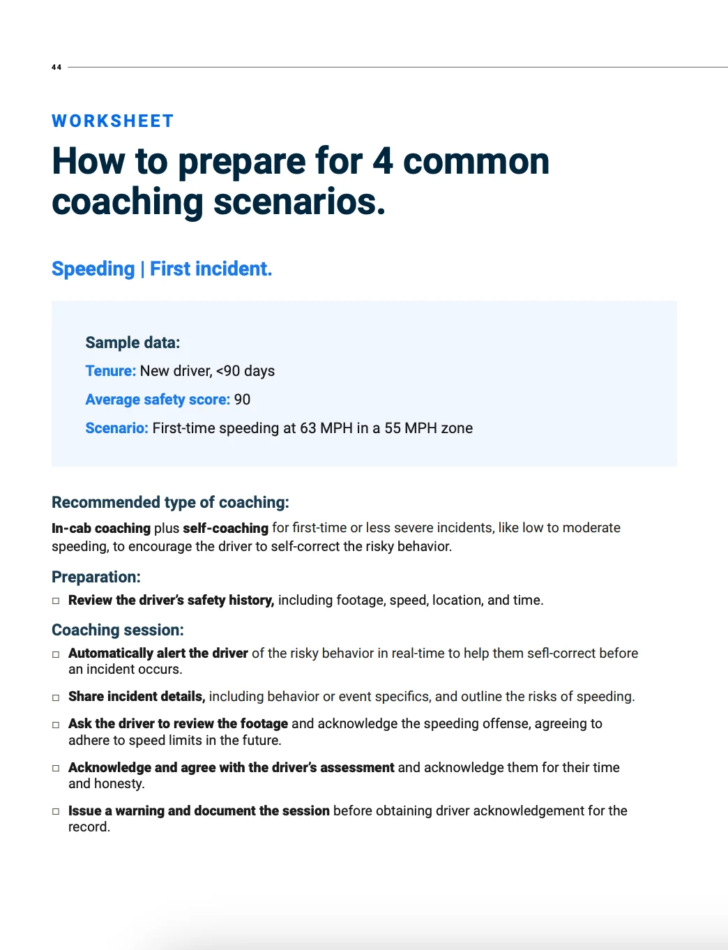 Driver Coaching: Best Practices & Frameworks for Success - Samsara