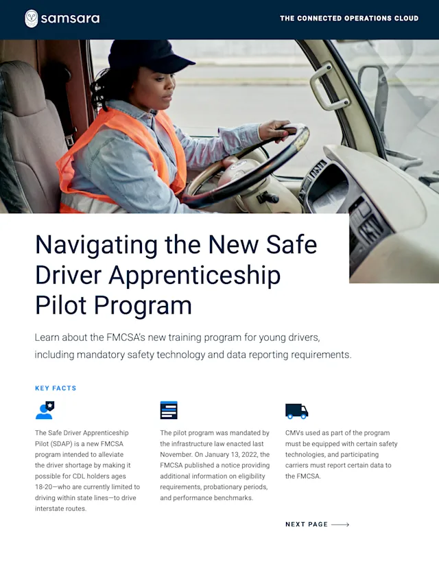 Navigating the FMCSA's New Safe Driver Apprenticeship Pilot Program ...