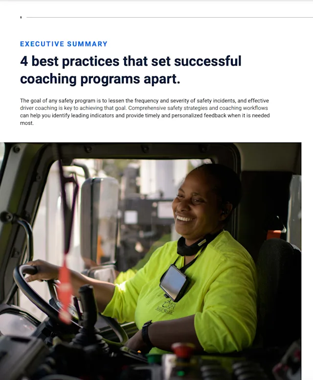 Driver Coaching: Best Practices & Frameworks for Success - Samsara