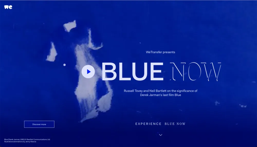 WeTransfer launches BLUE NOW