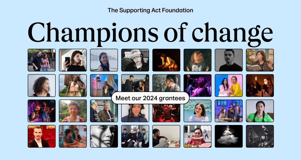 WeTransfer’s Supporting Act Foundation unveils champions of change for 2024