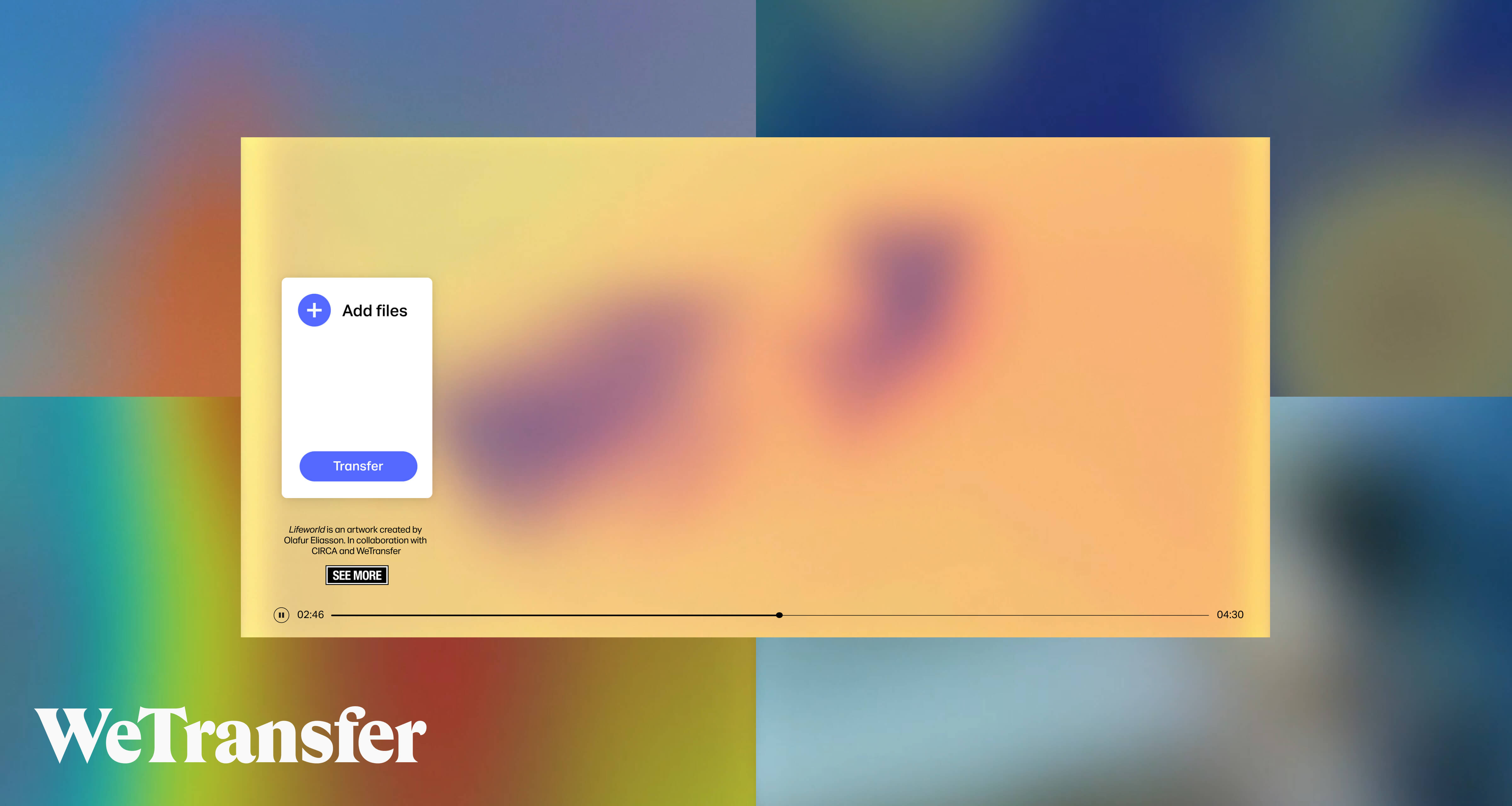 Olafur Eliasson and CIRCA debut original digital art exclusively on WeTransfer