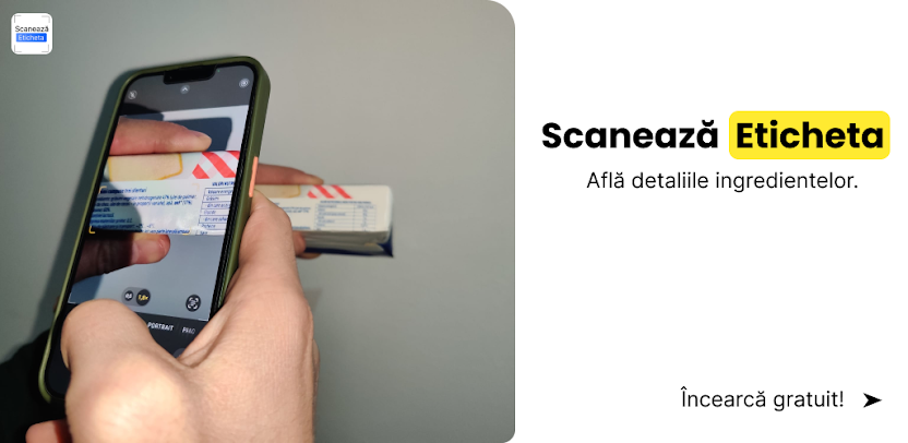 Am lansat aplicatia scaneaza eticheta informatii utile despre aditivi
