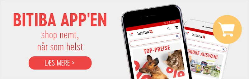 Hundefoder, kattefoder & tilbehør til discountpriser | bitiba.dk