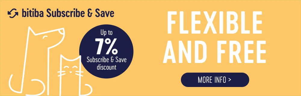 Big Discounts on Dog Food, Cat Food, Pet Accessories and more at bitiba!