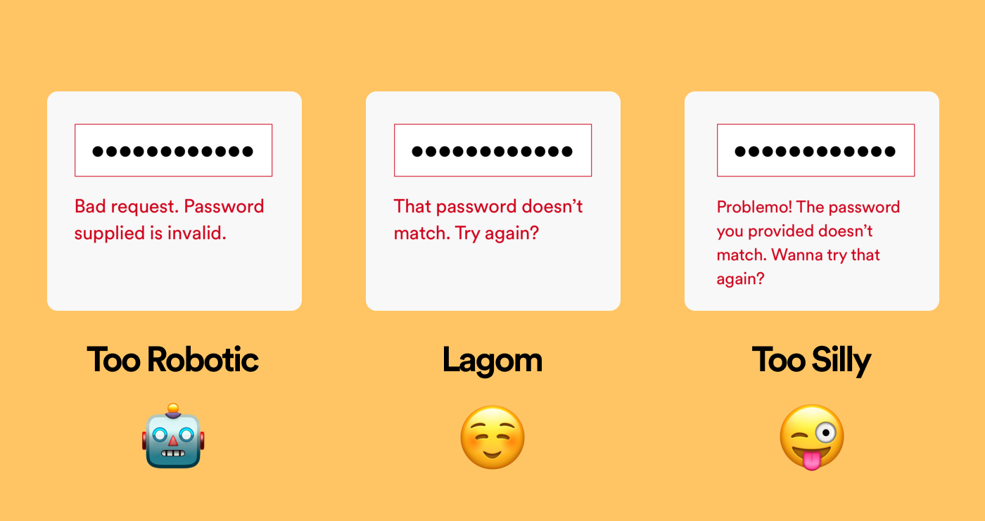 The Art of the Error Message | Spotify Design