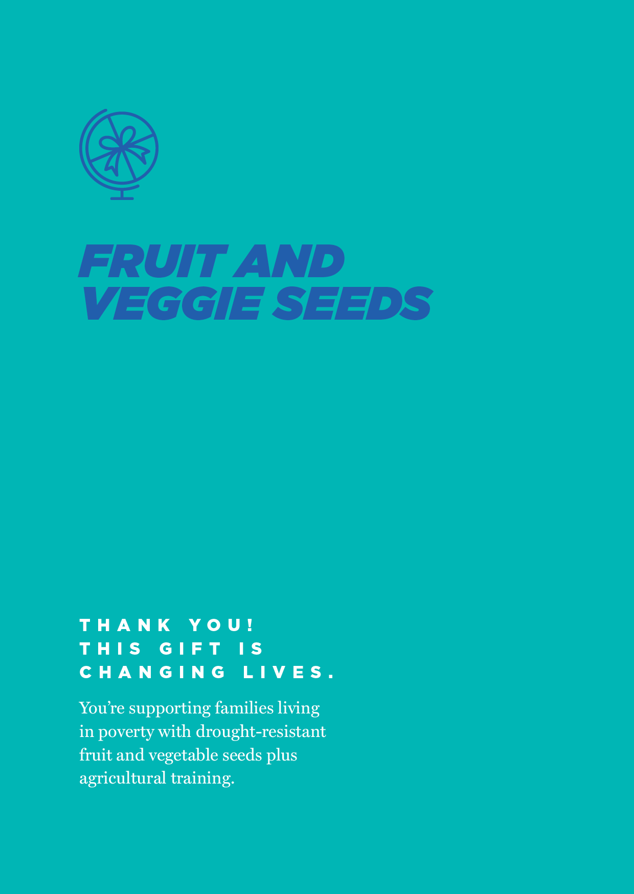 Fruit and Veggie Seeds Pack - Gifts of Compassion