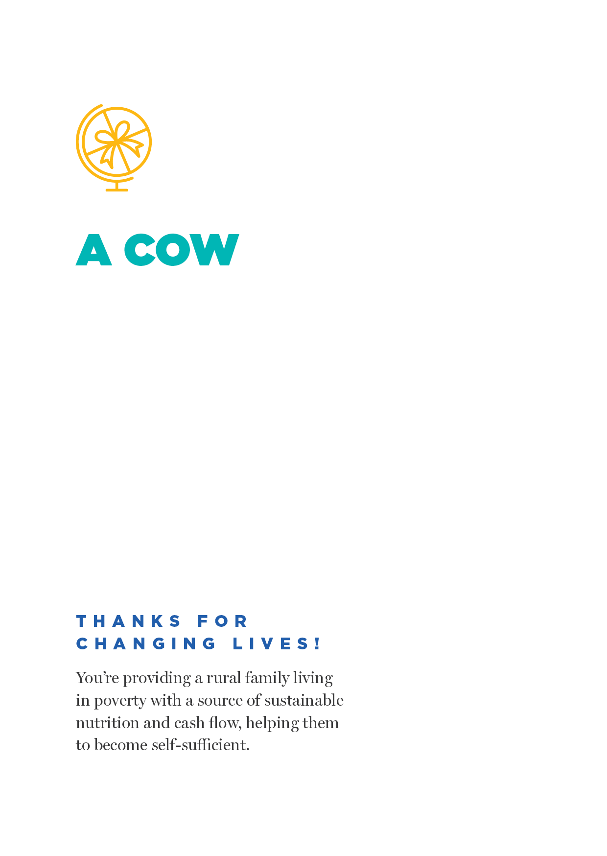 Cow - Gifts of Compassion | Compassion Australia