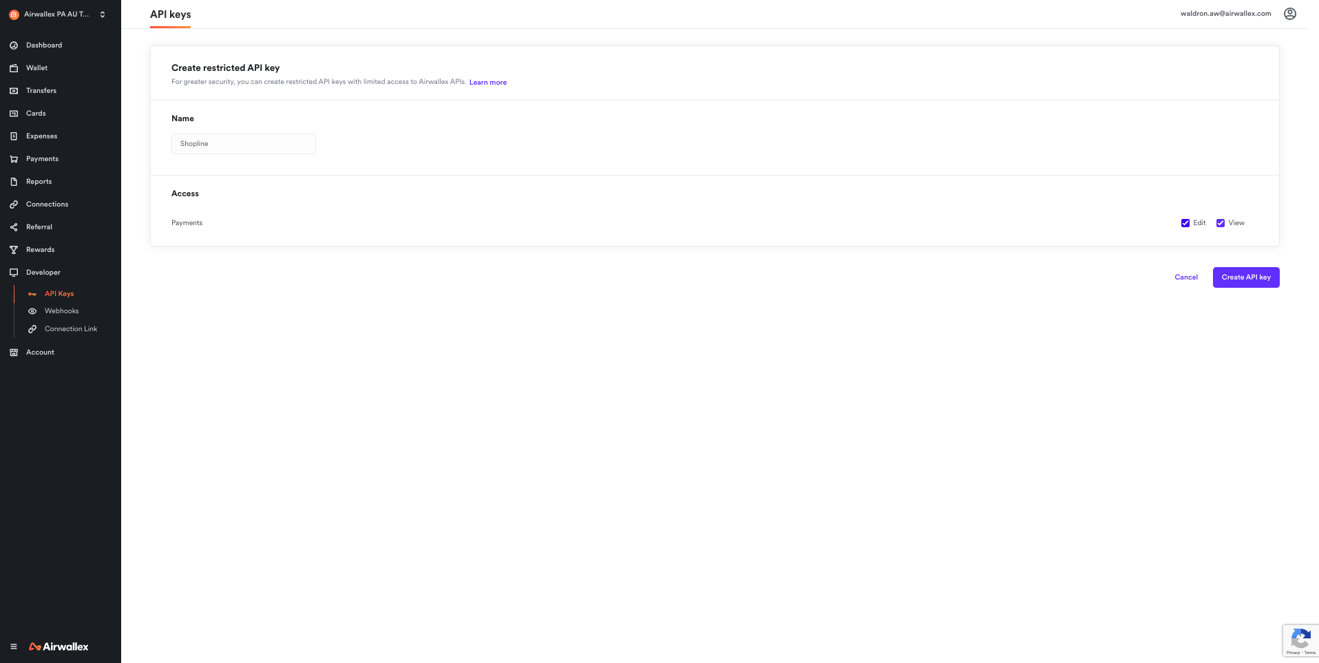 Install Airwallex Card Payments app | Airwallex Docs