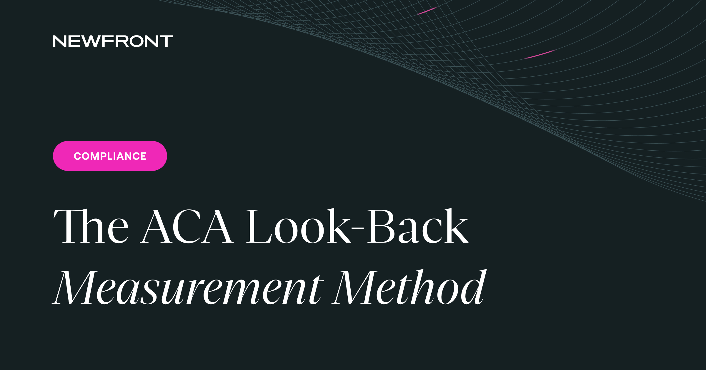 The ACA Look-Back Measurement Method