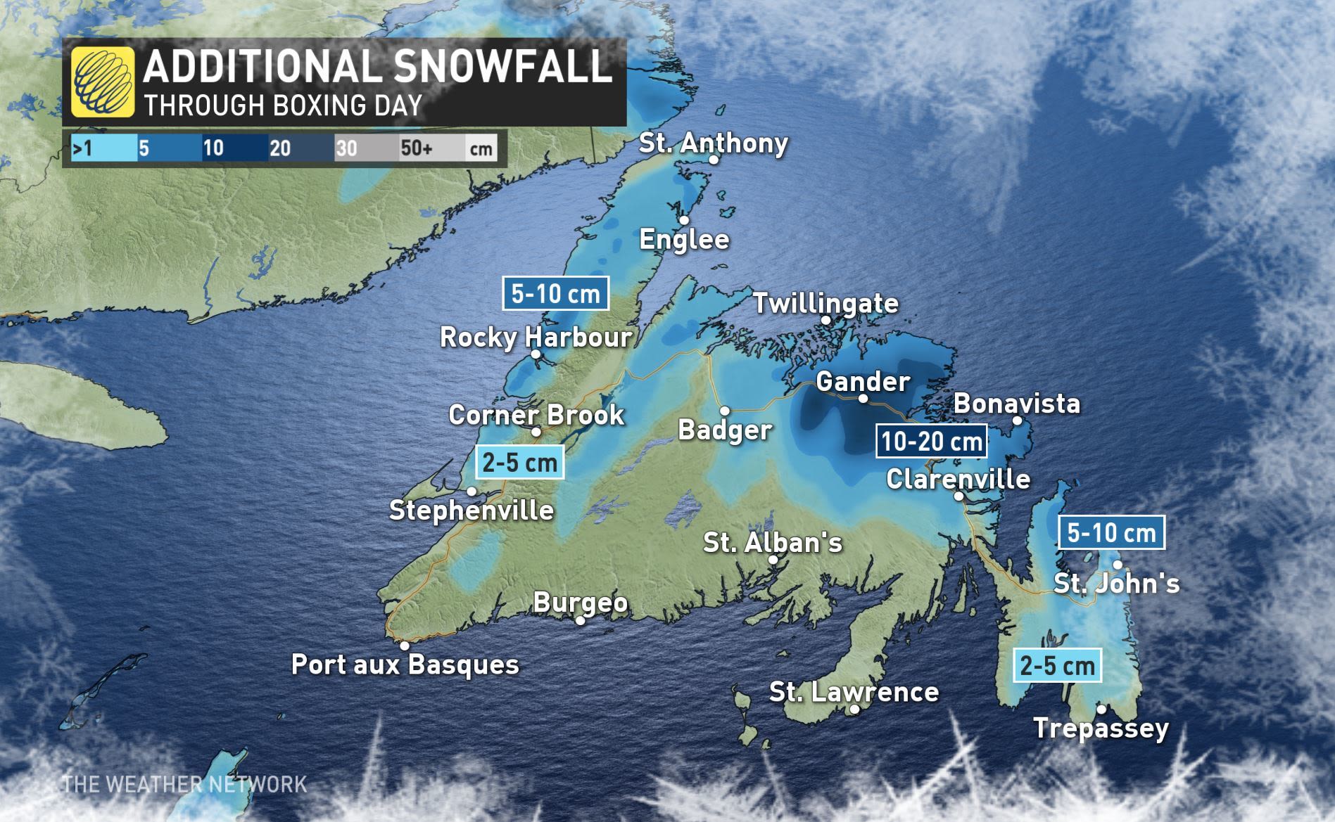 Newfoundland: 40+cm for some areas after Christmas Eve storm - The ...