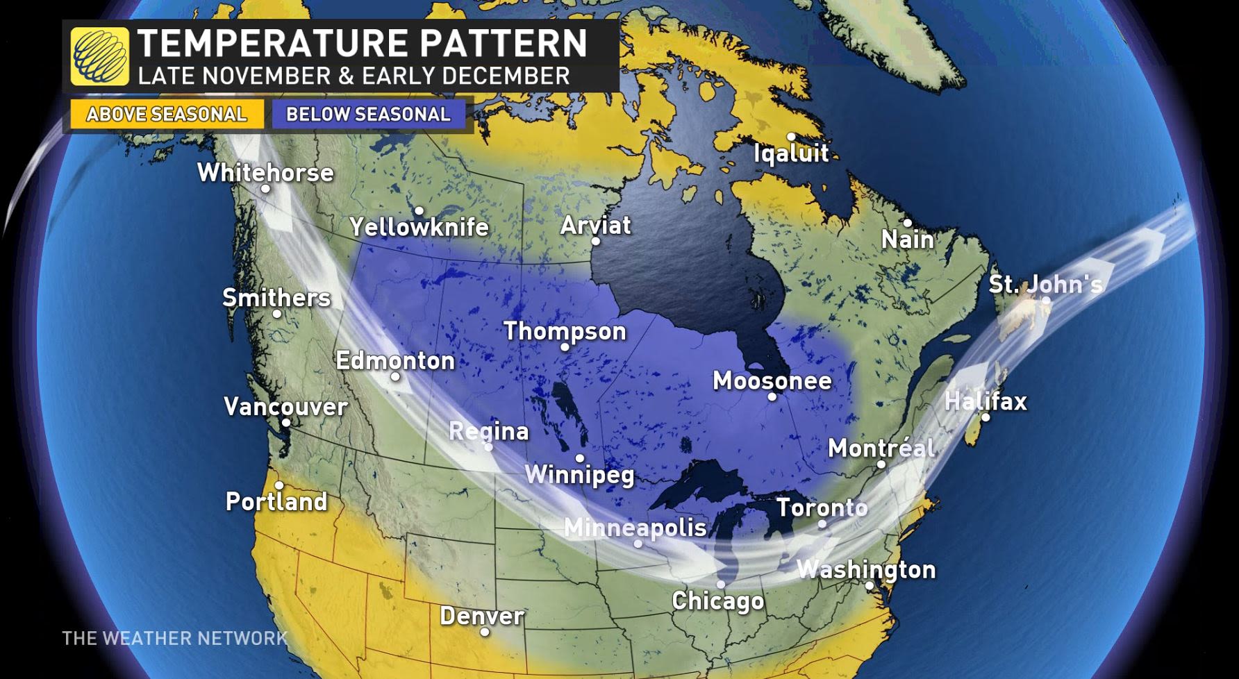 Canada's November Forecast: Winter weather moves in - The Weather Network