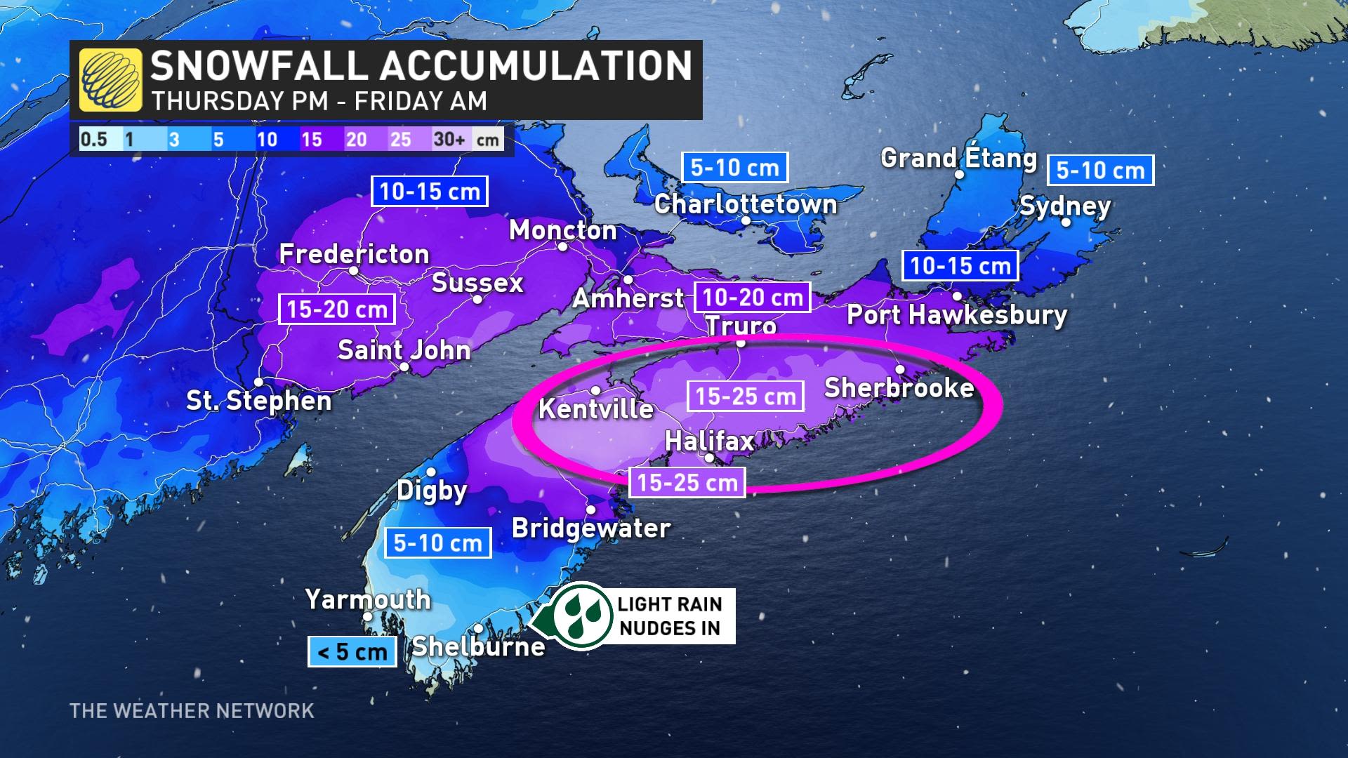 Winter warnings line the Maritimes for heavy snow, powerful winds - The ...
