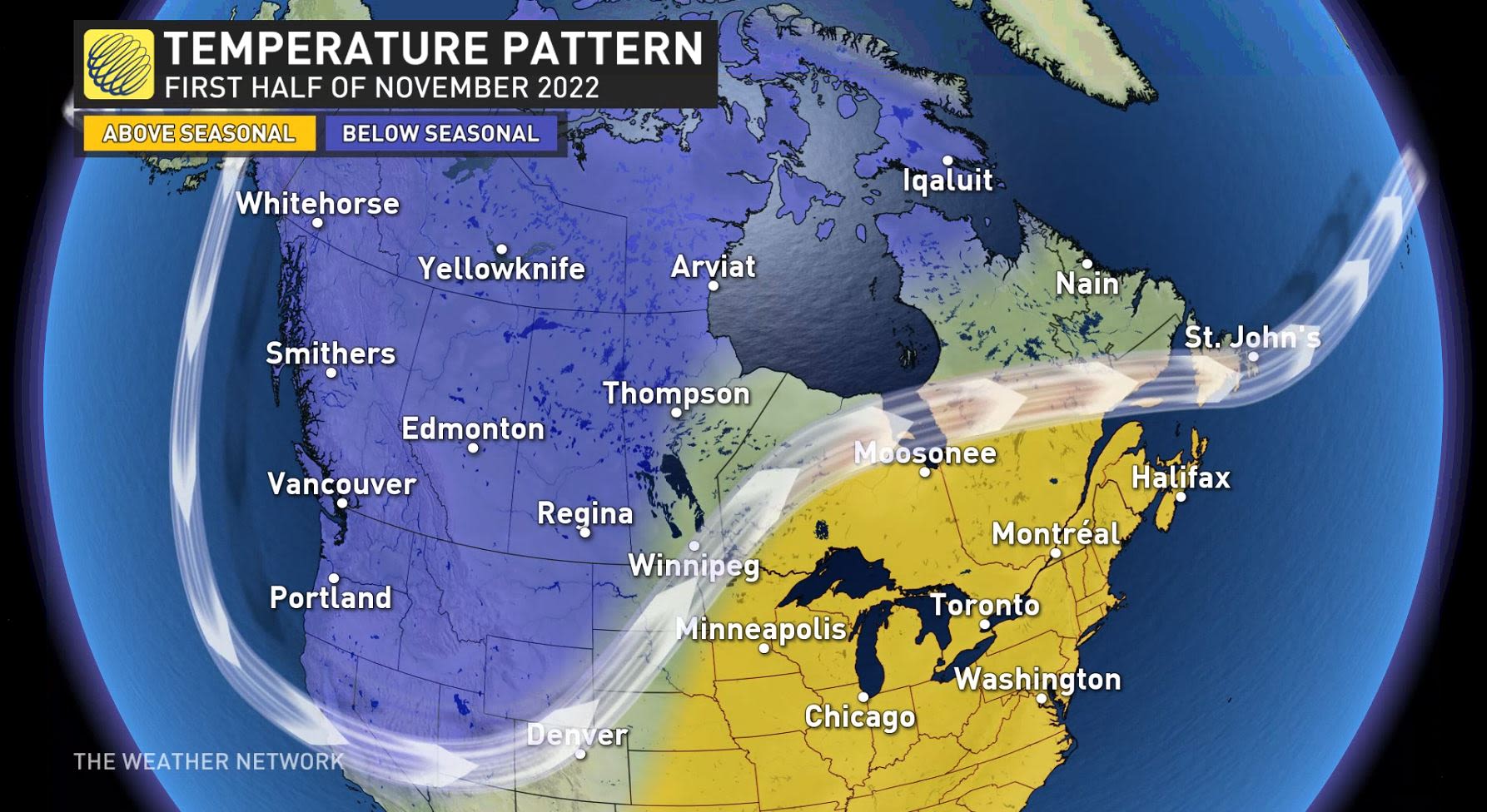 Canada's November Forecast: Winter weather moves in - The Weather Network