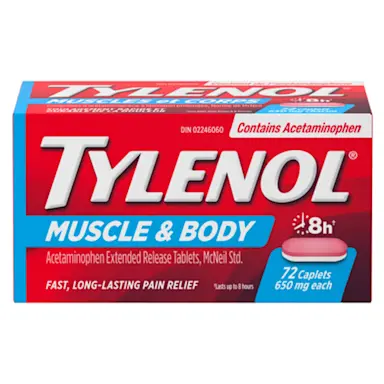 Muscle & Body Pain Relief Tablets, 8 HR | TYLENOL®