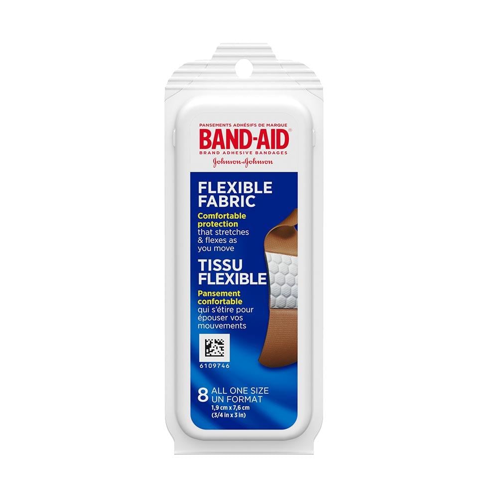 Flexible Fabric Bandages Travel Pack, 8 count | BAND-AID®