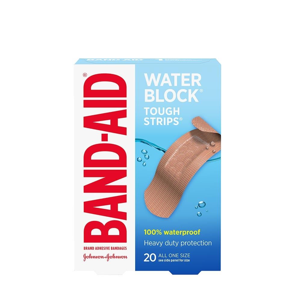TOUGH-STRIPS® Waterproof Bandages, 20 count | BAND-AID®