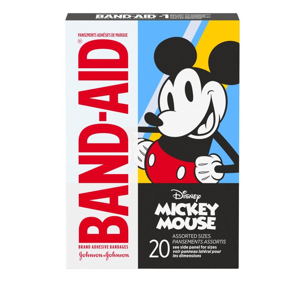 Disney Mickey Mouse Bandages, Assorted, 20 Count | BAND-AID®