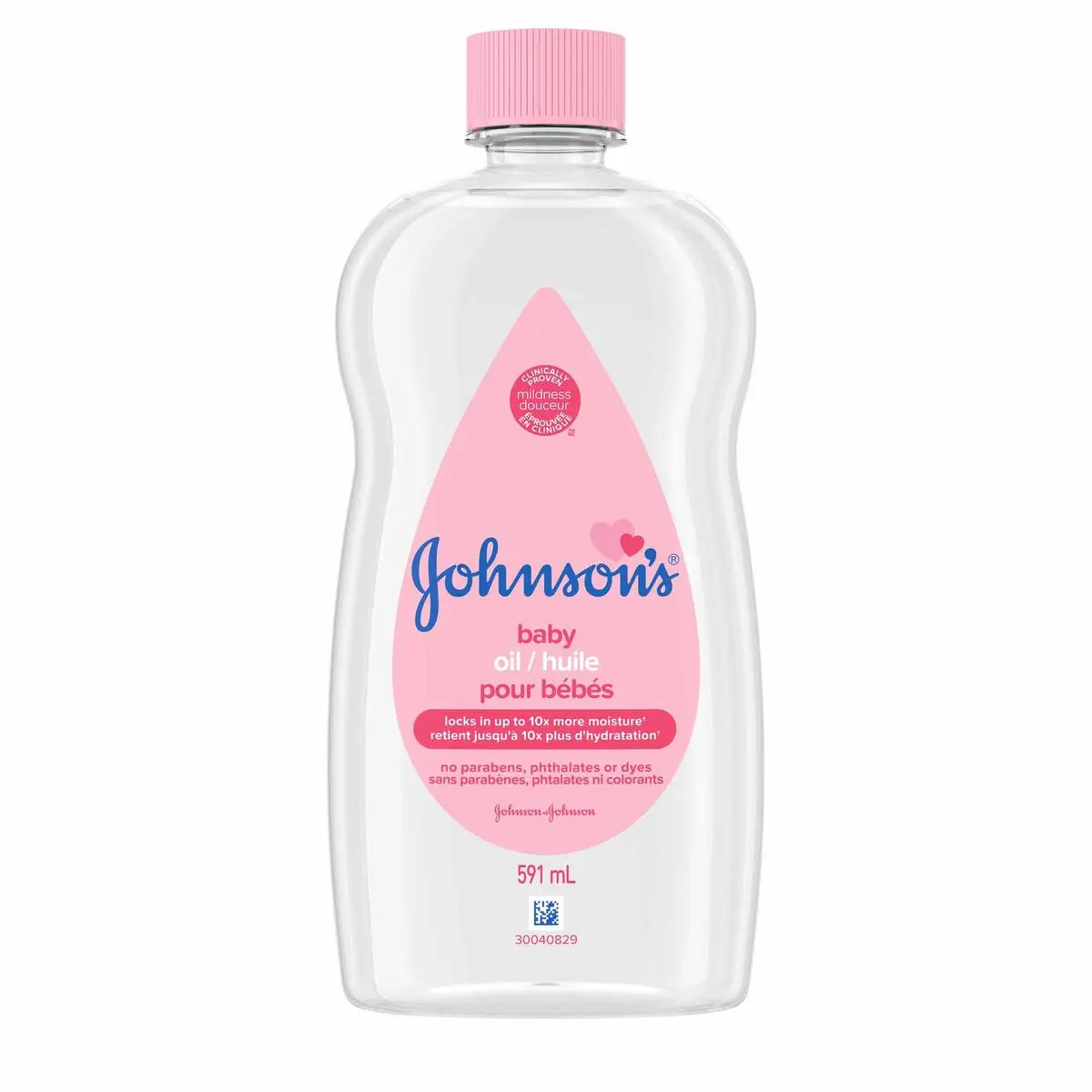 Huile hydratante pour bébés, sans parabènes| Johnson's® Baby