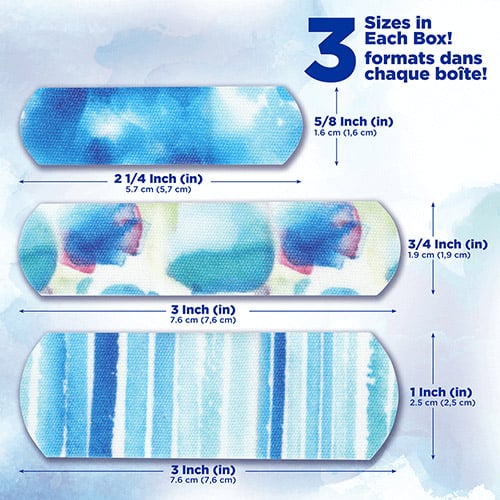 Flexible Fabric Adhesive Bandages, Water Colour | BAND-AID®