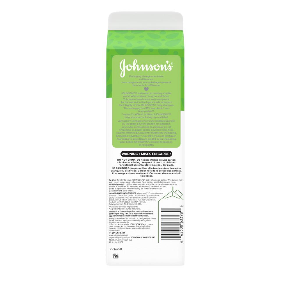 Baby Shampoo Eco Refill Pack 1L | Johnson's® Baby