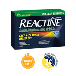 REACTINE® | 24 Hour Allergy Symptom Relief Products