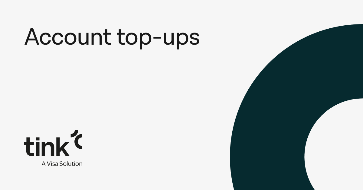 Account top-ups | Use case | Tink