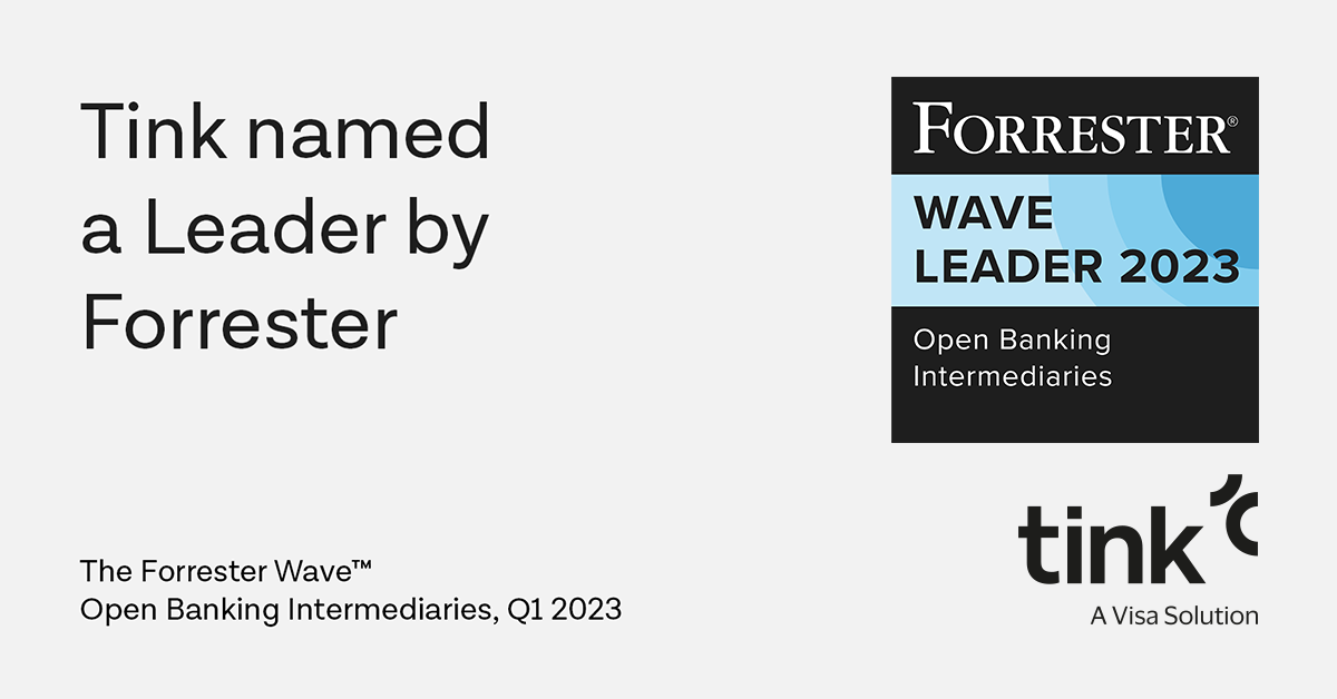 Forrester: Tink is a leader in open banking intermediaries