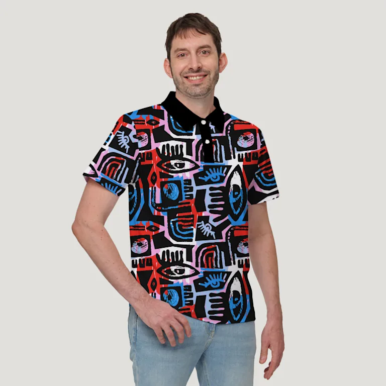 Custom All-Over-Print Polo Shirts | NovaTomato