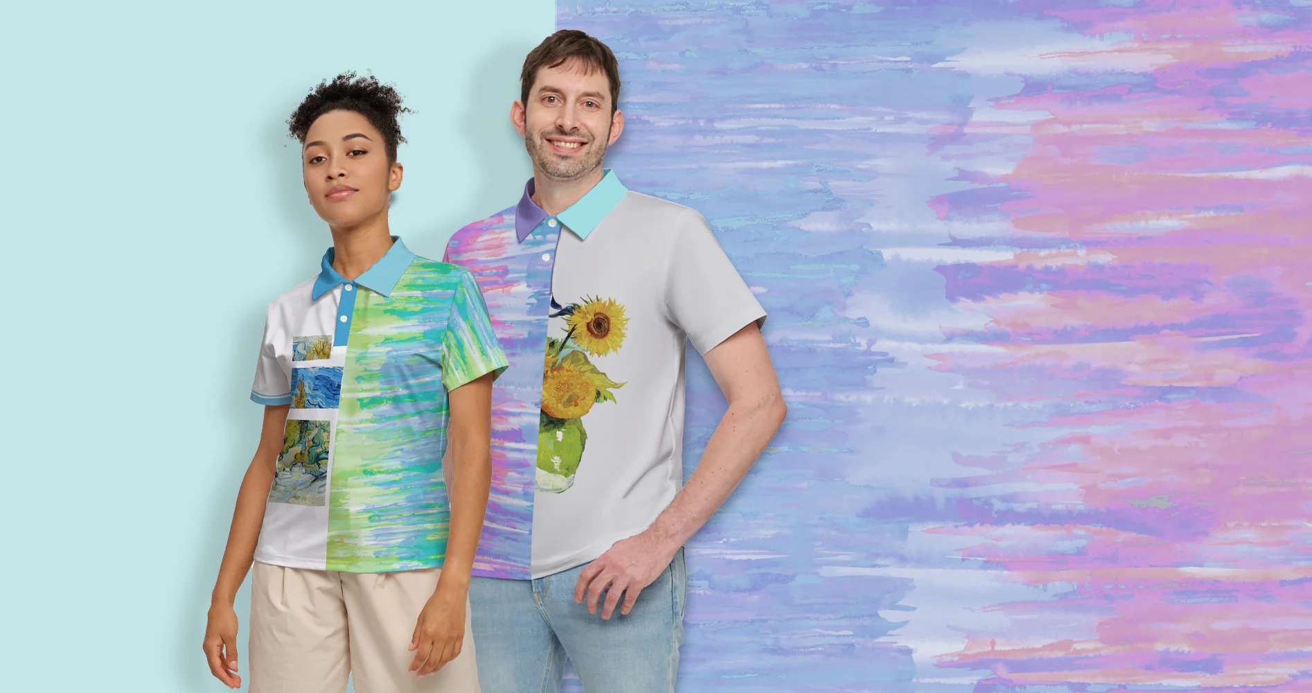 Custom All-Over-Print Polo Shirts | NovaTomato