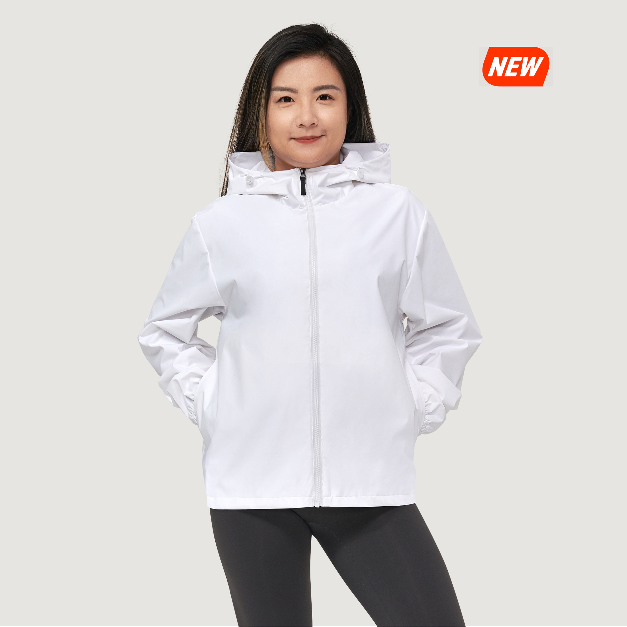Custom Printed Unisex Full-Zip Hooded Windbreaker Jacket - Water ...