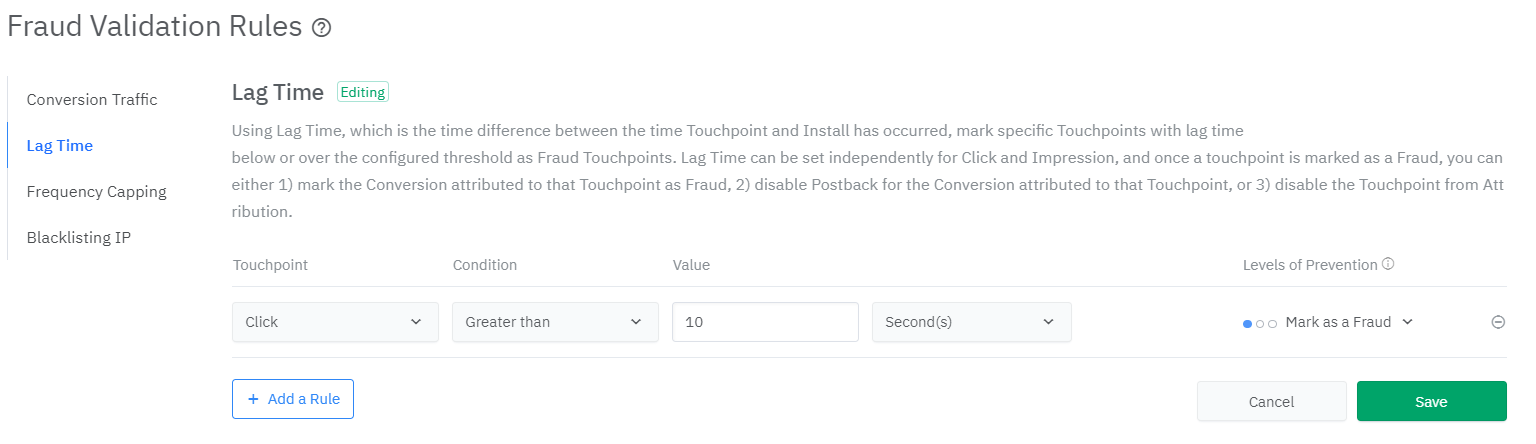 Fraud Validation Rules | Airbridge Help Center