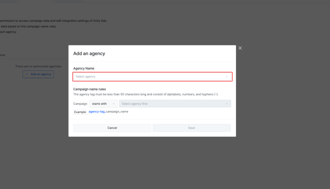 Unity Ads | Airbridge Help Center