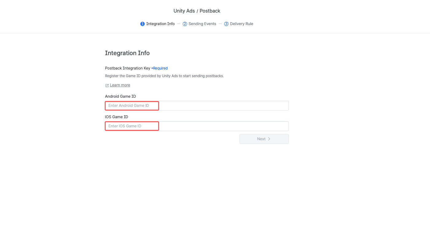 Unity Ads | Airbridge Help Center