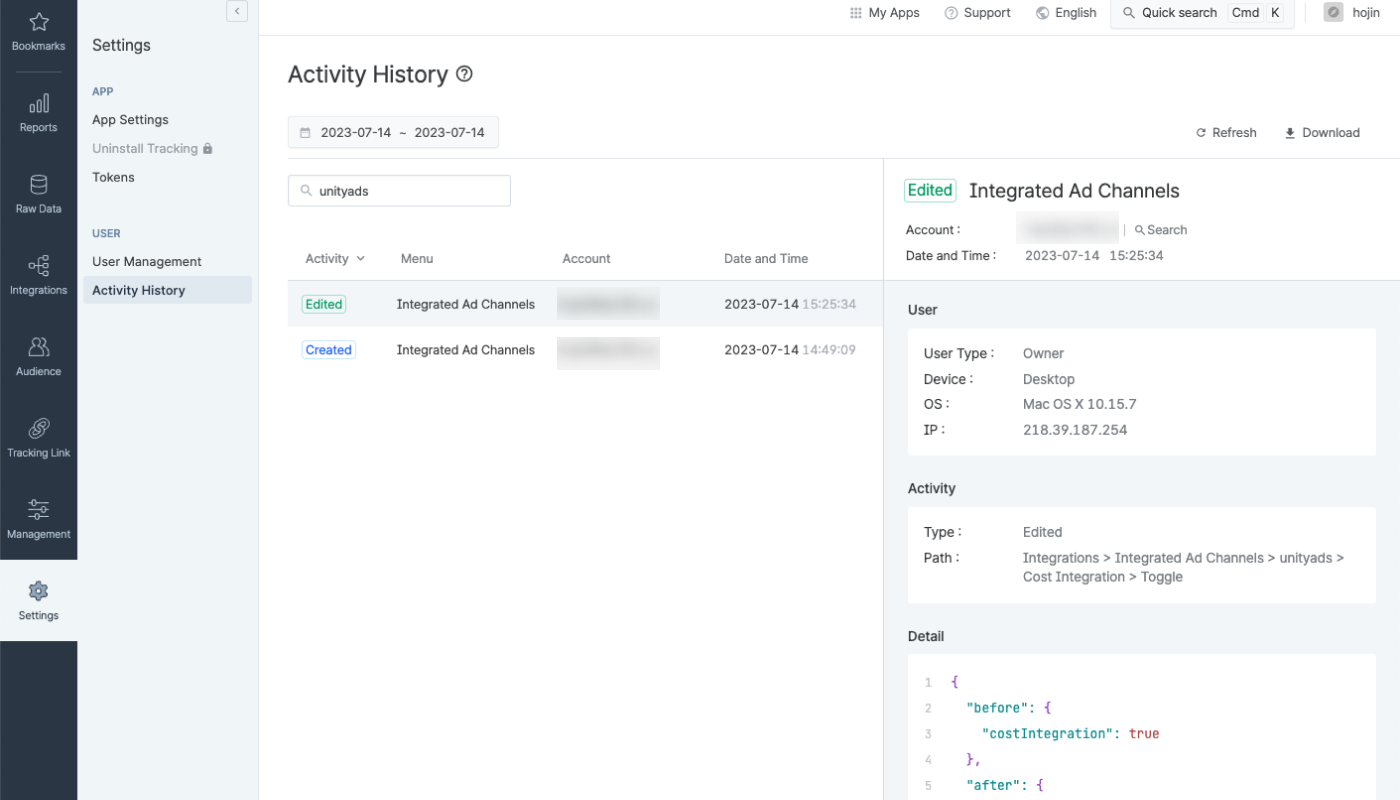 Unity Ads | Airbridge Help Center