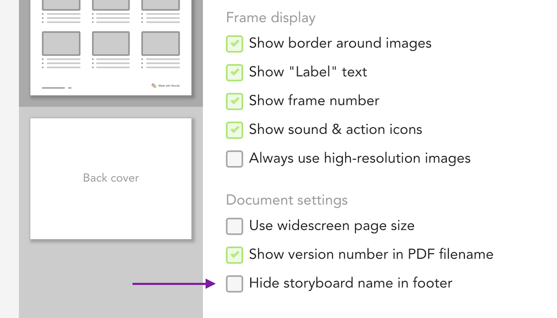 Hide Storyboard Title | Product Changes | Boords Hide Storyboard Title | Product Changes | Boords