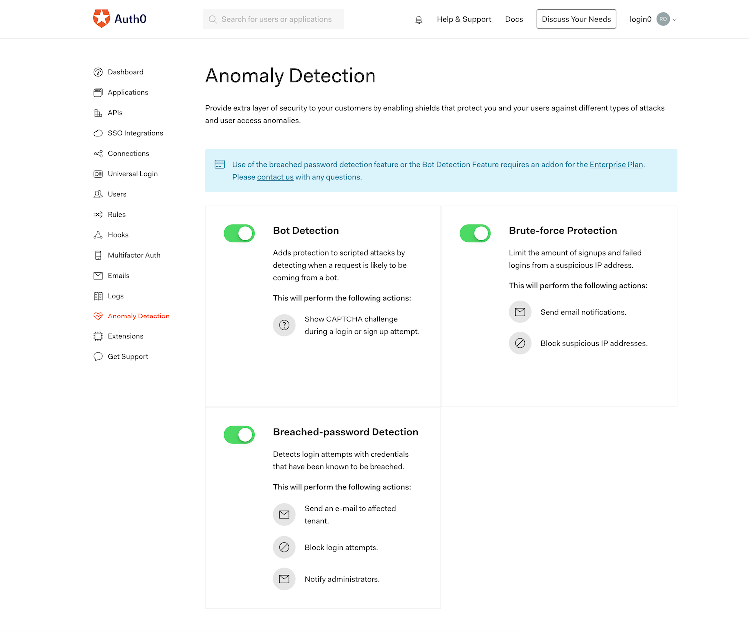 Set Anomaly Detection Preferences Set Anomaly Detection Preferences