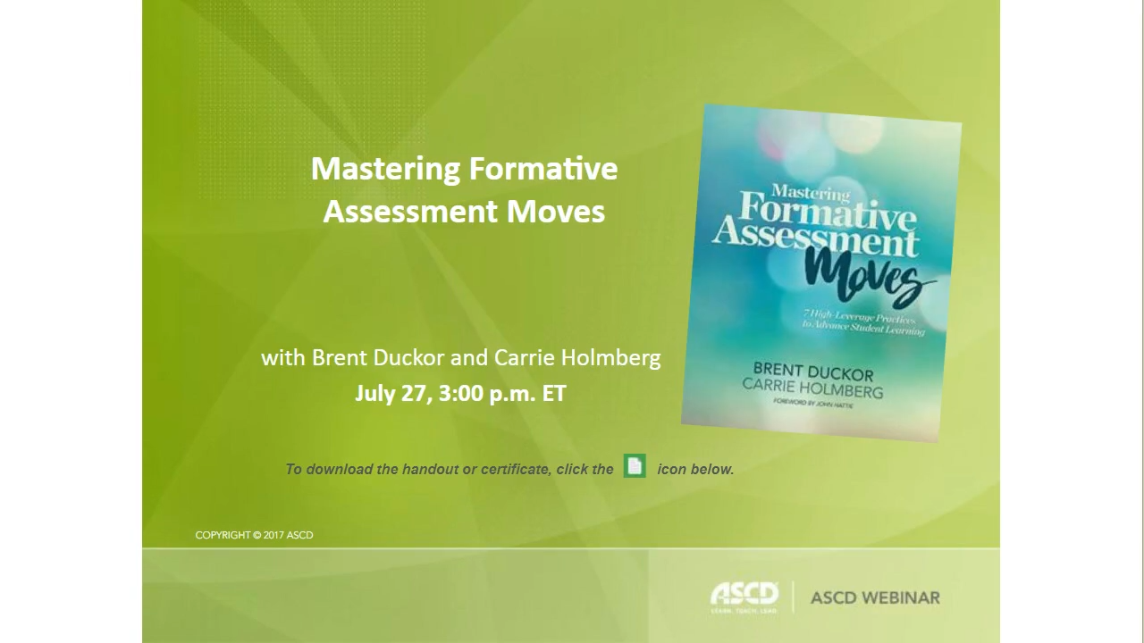 Mastering Formative Assessment Moves: Making Real-Time Formative ...
