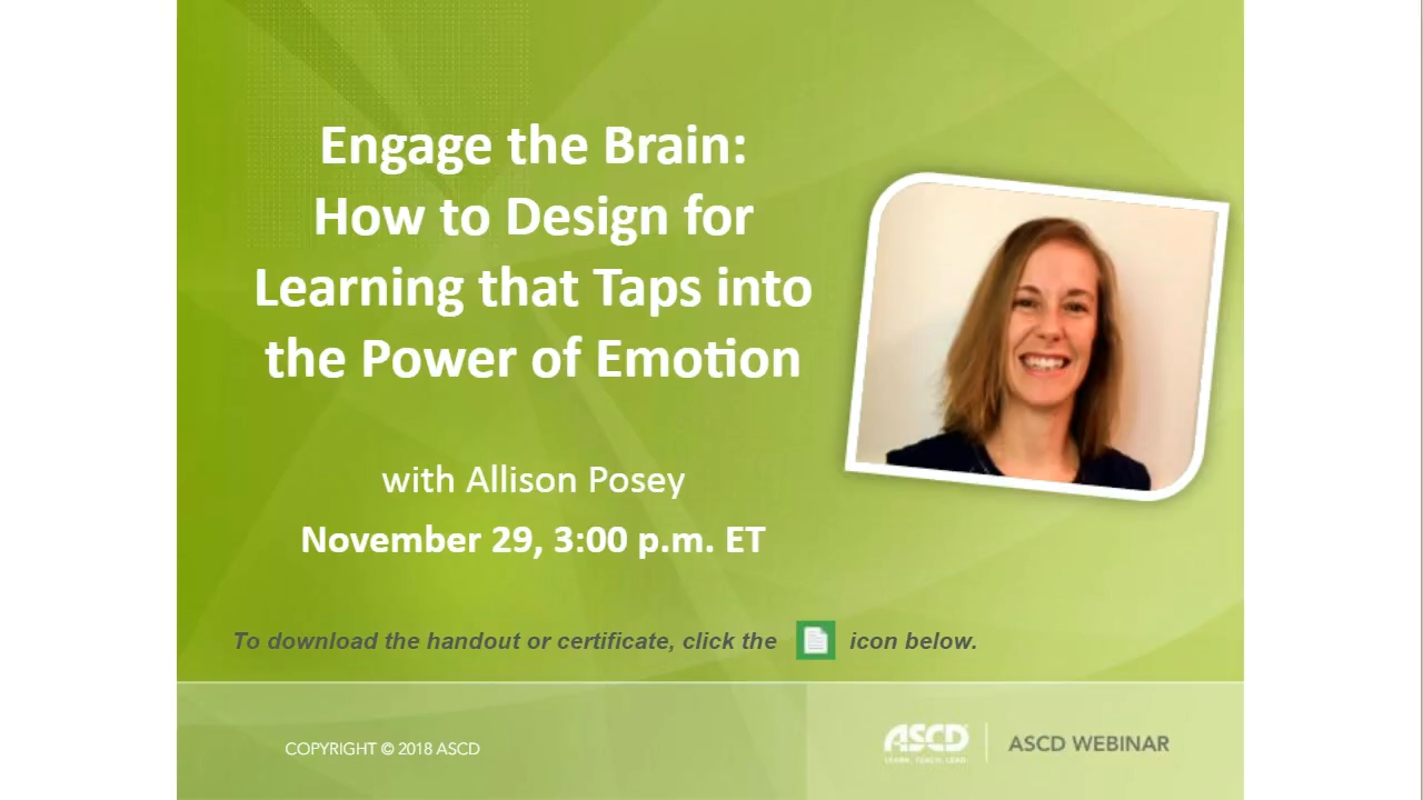 Engage the Brain: How to Design for Learning That Taps into the Power ...