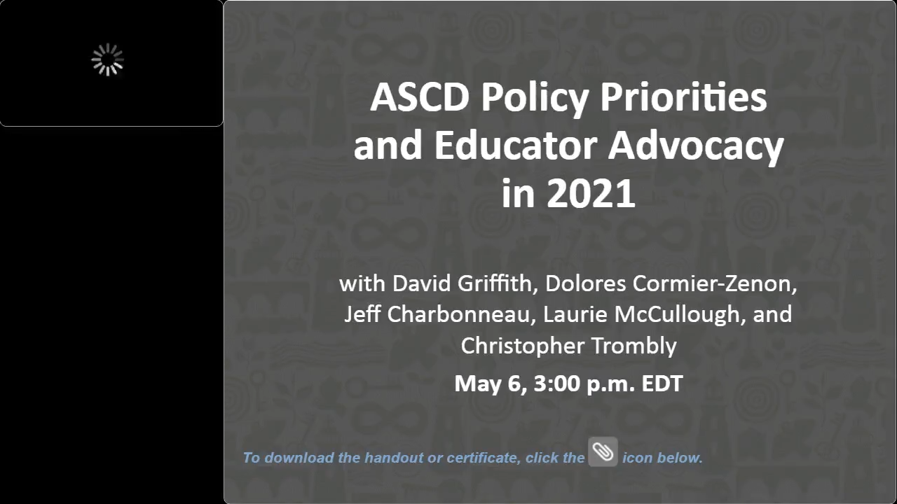 ASCD Policy Priorities and Educator Advocacy in 2021 NEW