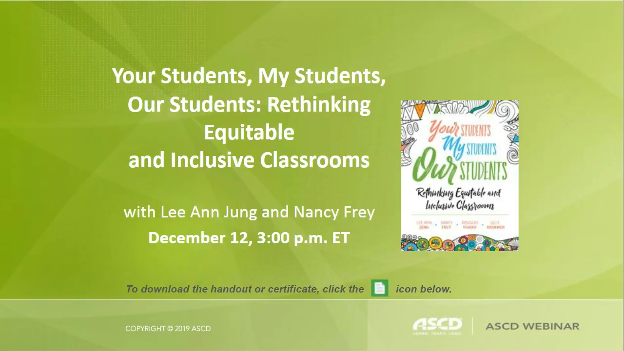 Your Students, My Students, Our Students: Rethinking Equitable and ...