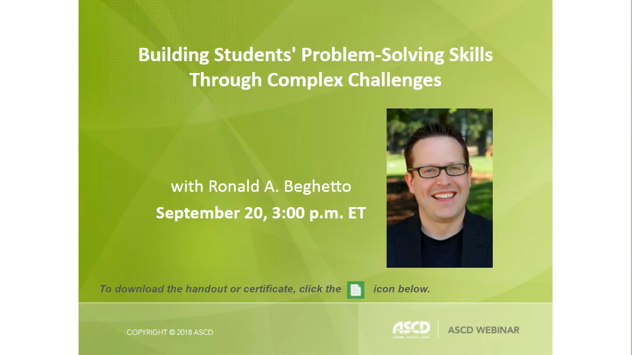 Building Students' Problem-Solving Skills Through Complex Challenges