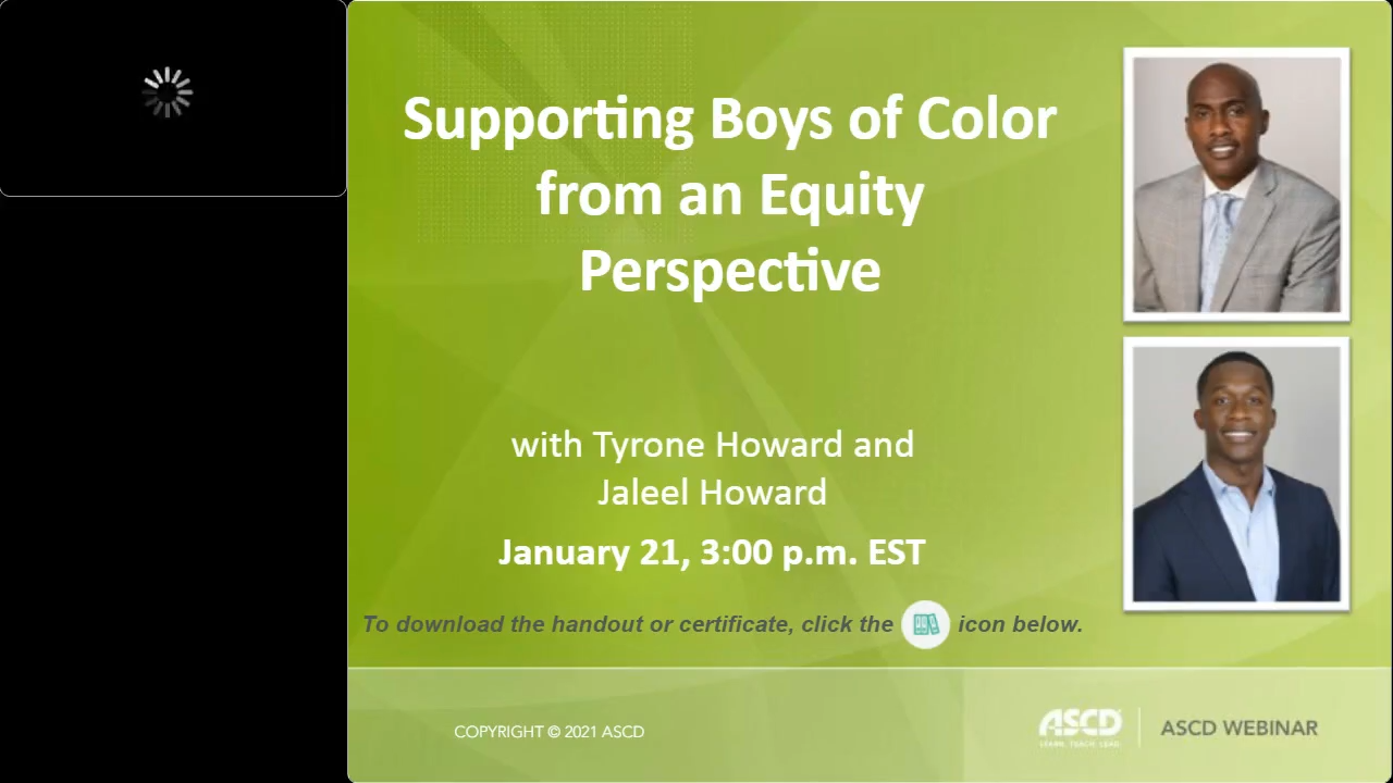 Supporting Boys of Color from an Equity Perspective