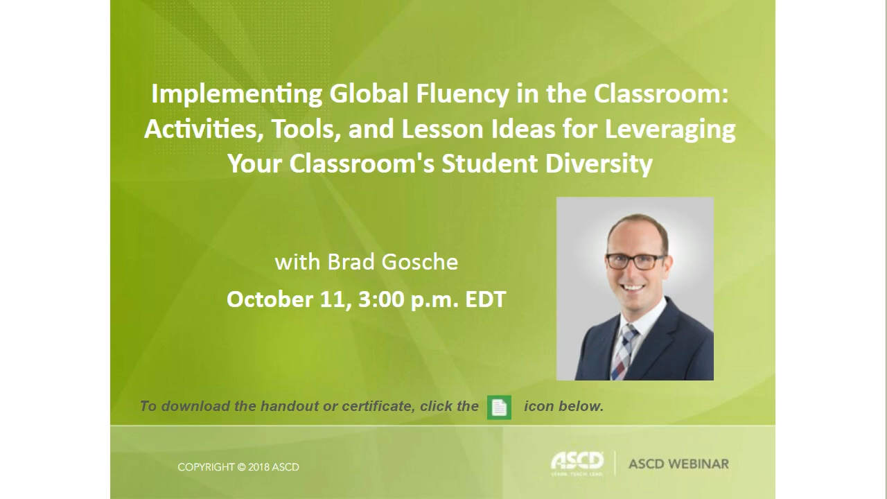 Implementing Global Fluency in the Classroom: Activities, Tools, and Lesson Ideas for Leveraging ...