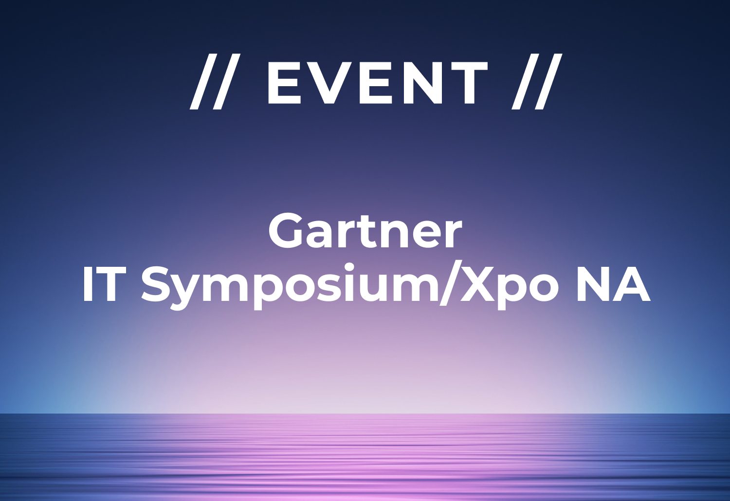 Gartner IT Symposium/Xpo™ 2025 conference in Orlando, Florida