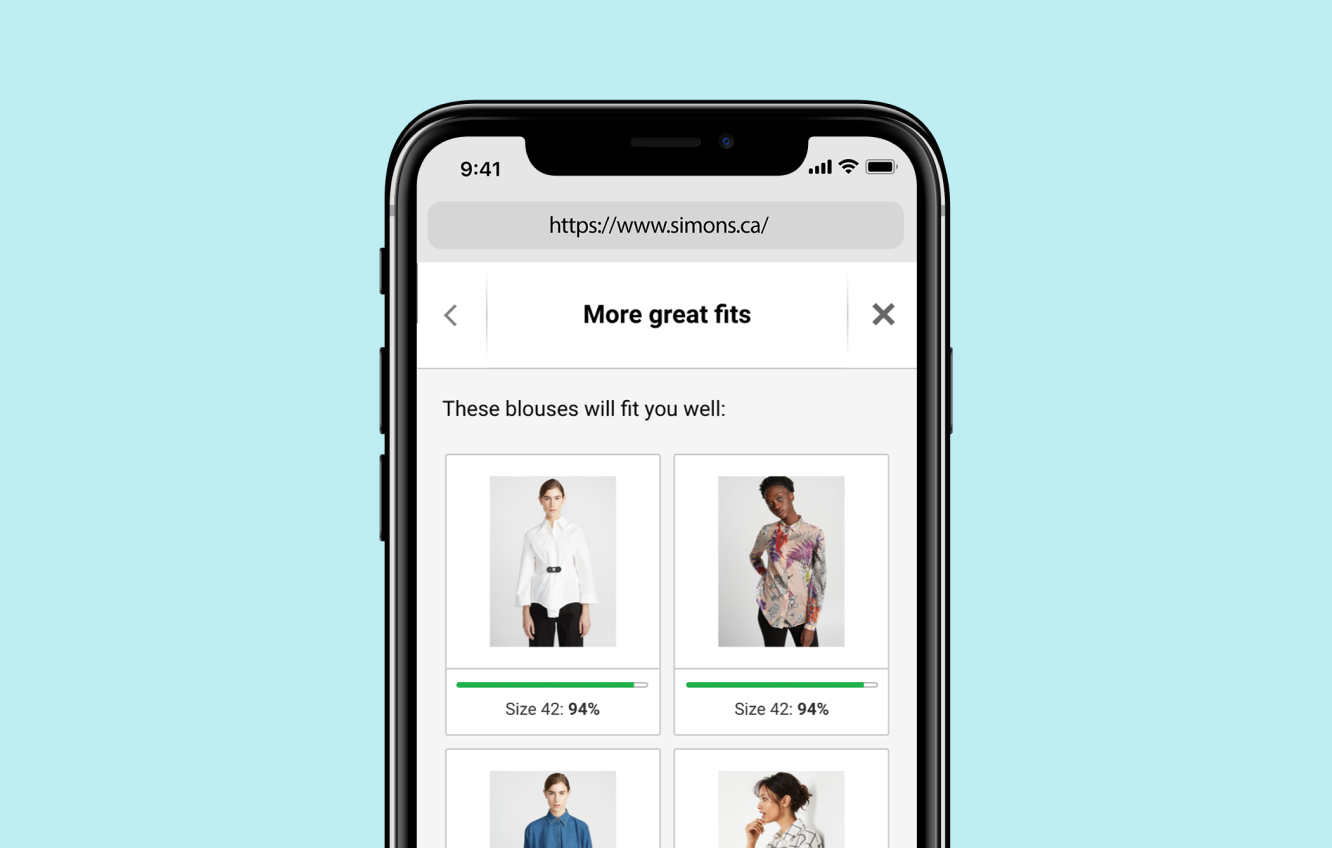 Fit Finder | Online Sizing Solution for Apparel and Footwear