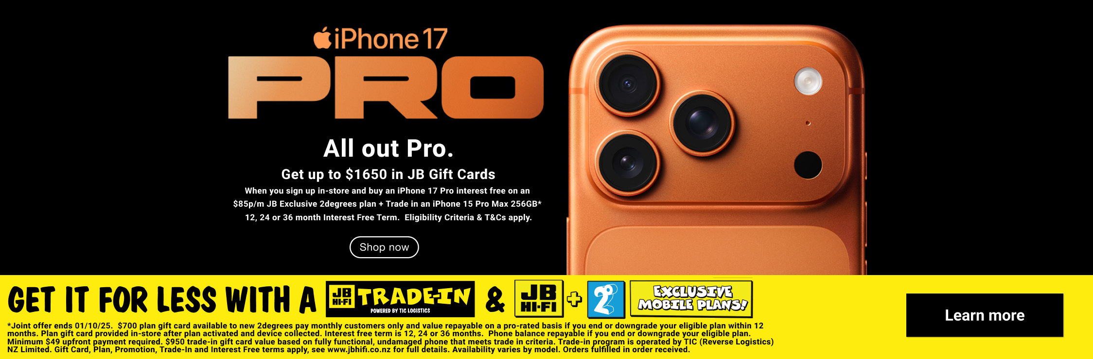 iPhone 17 Pro Max | Buy Now from $2,549 - JB Hi-Fi NZ