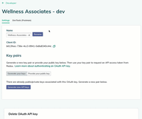 Authenticate an OAuth API key